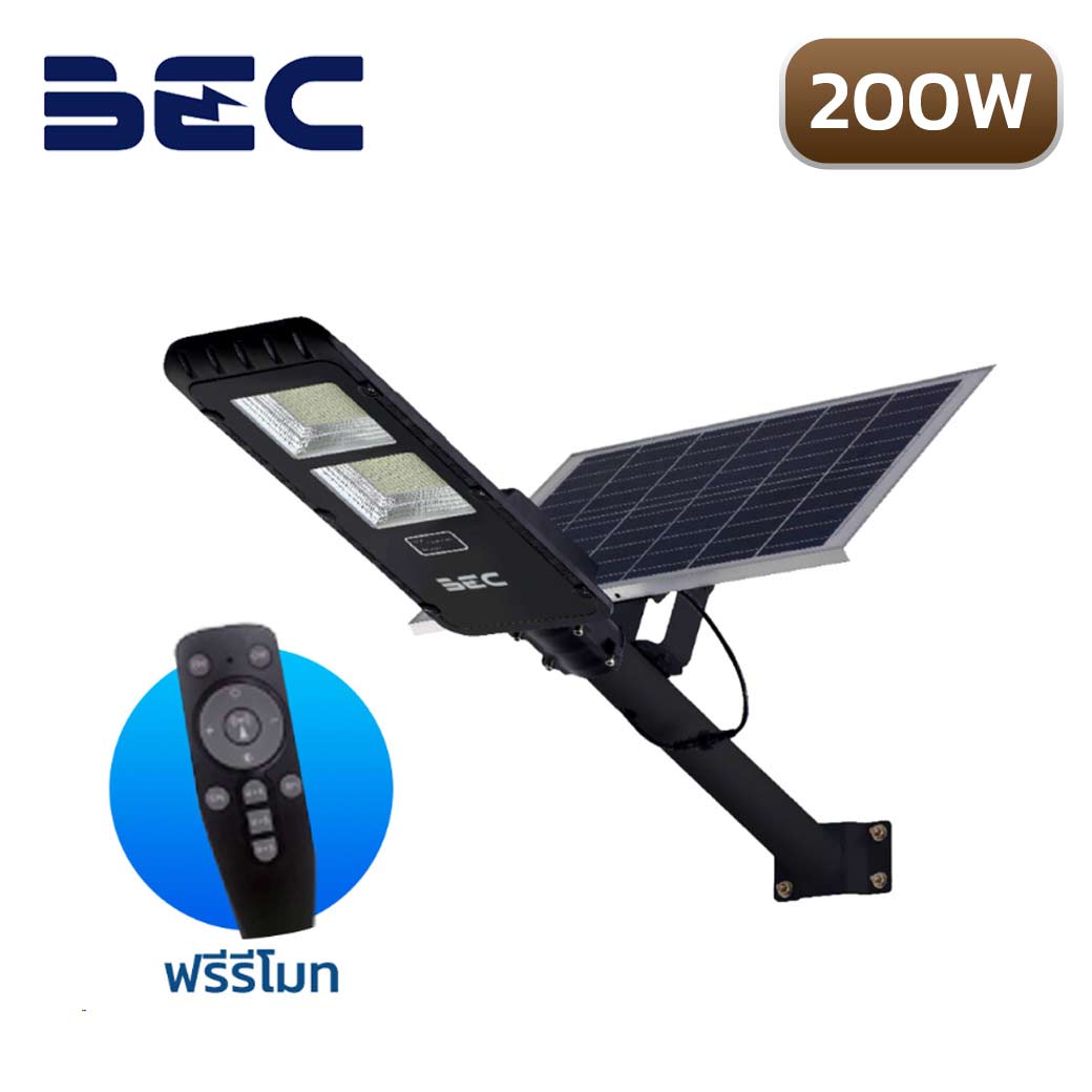 โคมไฟถนนโซล่าเซลล์ BEC PASO II 200W - ENRICH LIGHTING ศูนย์รวม หลอดไฟ ...