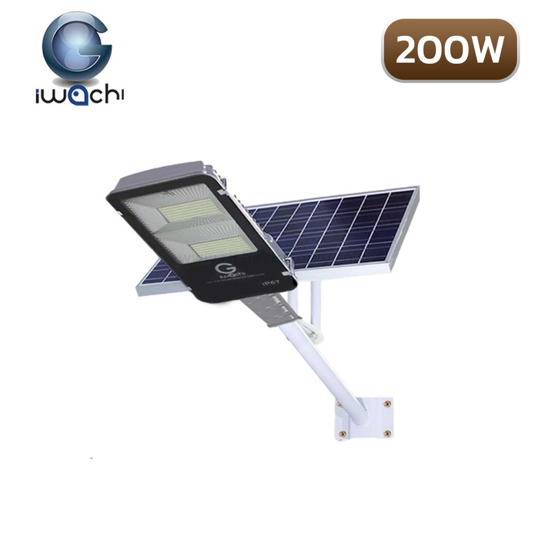 โคมไฟถนนโซล่าเซลล์ LED IWACHI 200W - ENRICH LIGHTING ศูนย์รวม หลอดไฟ ...