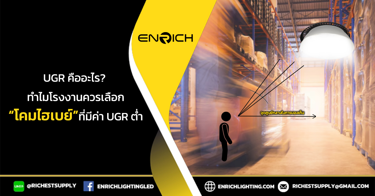 ค่าUGR คืออะไร? ทำไมโรงงานควรเลือกโคมไฮเบย์ที่มีค่า UGR ต่ำ - ENRICH ...